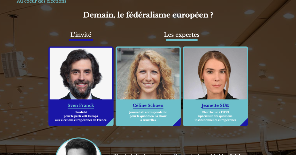 Livestream avec Sven Franck ce jeudi 2 mai 17h00 – Volt France
