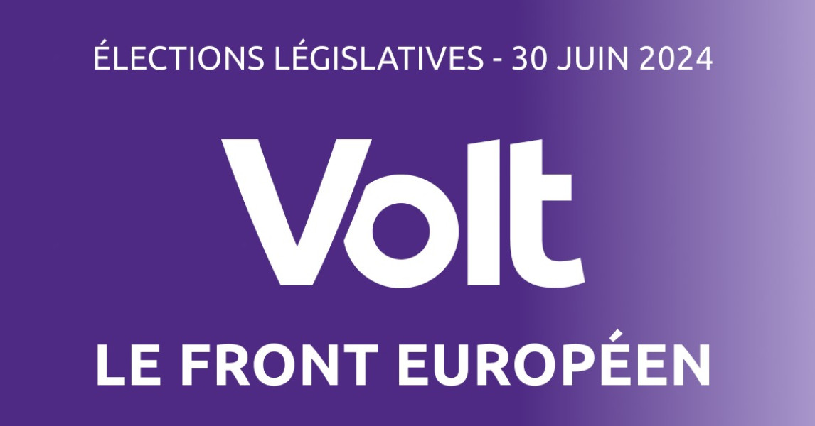 Volt lance le Front européen et se présente aux législatives – Volt France